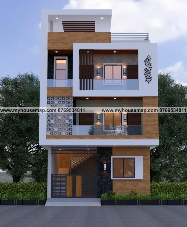 3 floor latest house design