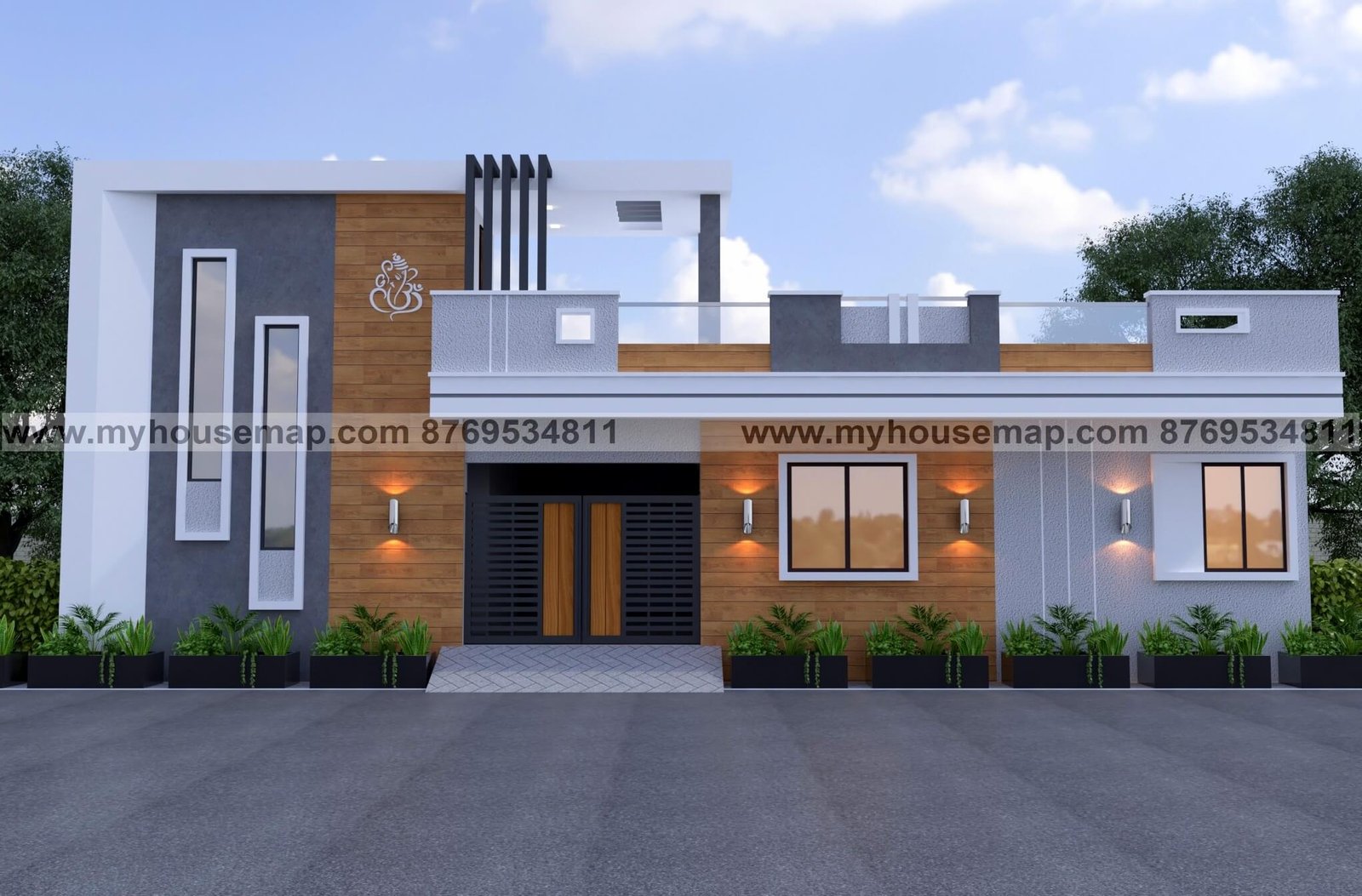 single floor house design - myhousemap.com
